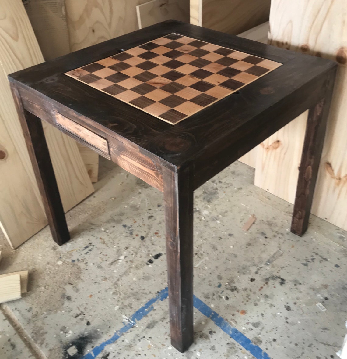 Custom Made Chess Tables | Etsy