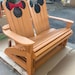 Mickey and Minnie Gliding Bench - Etsy