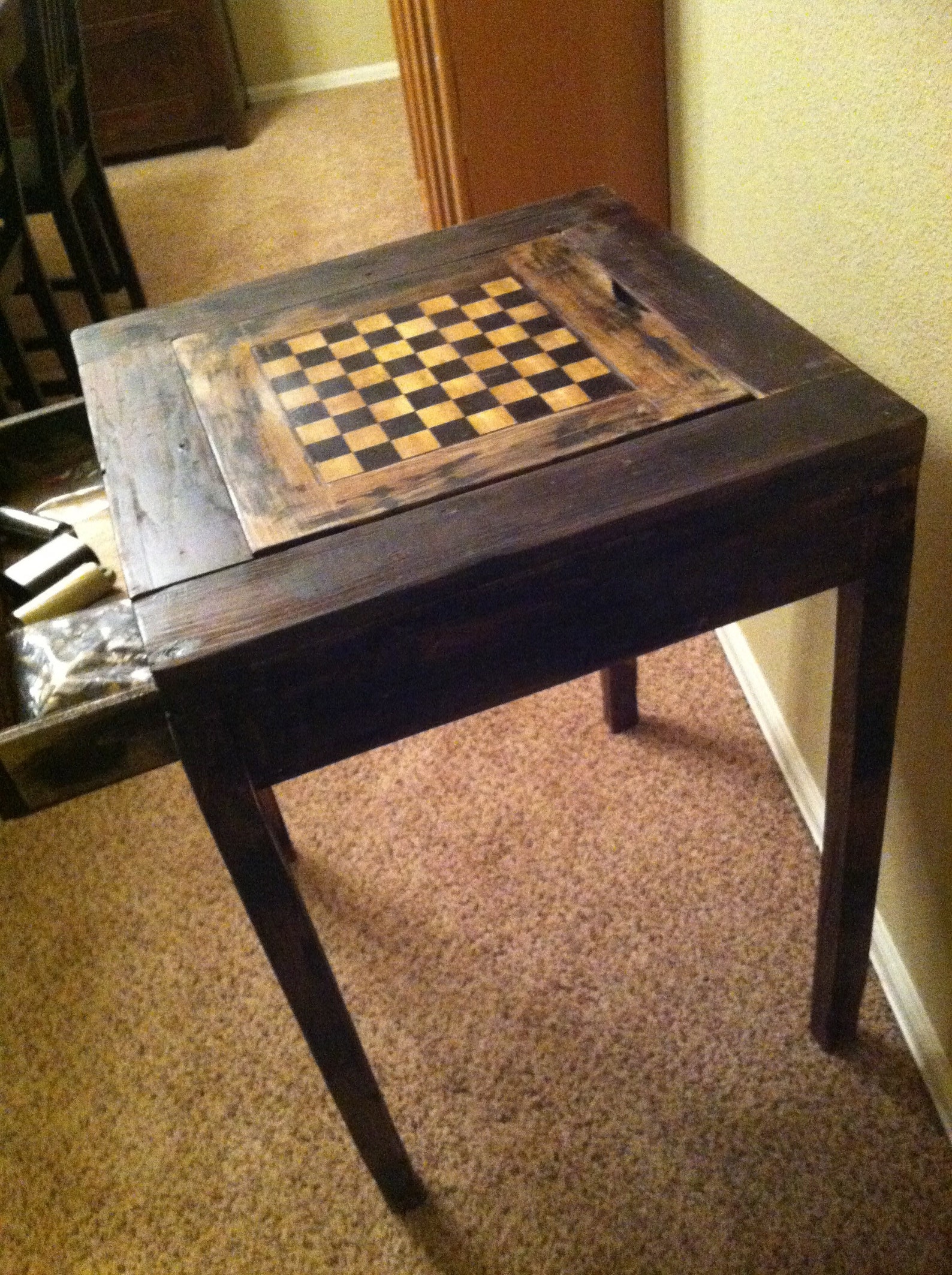 Chess/ Backgammon Table - Etsy