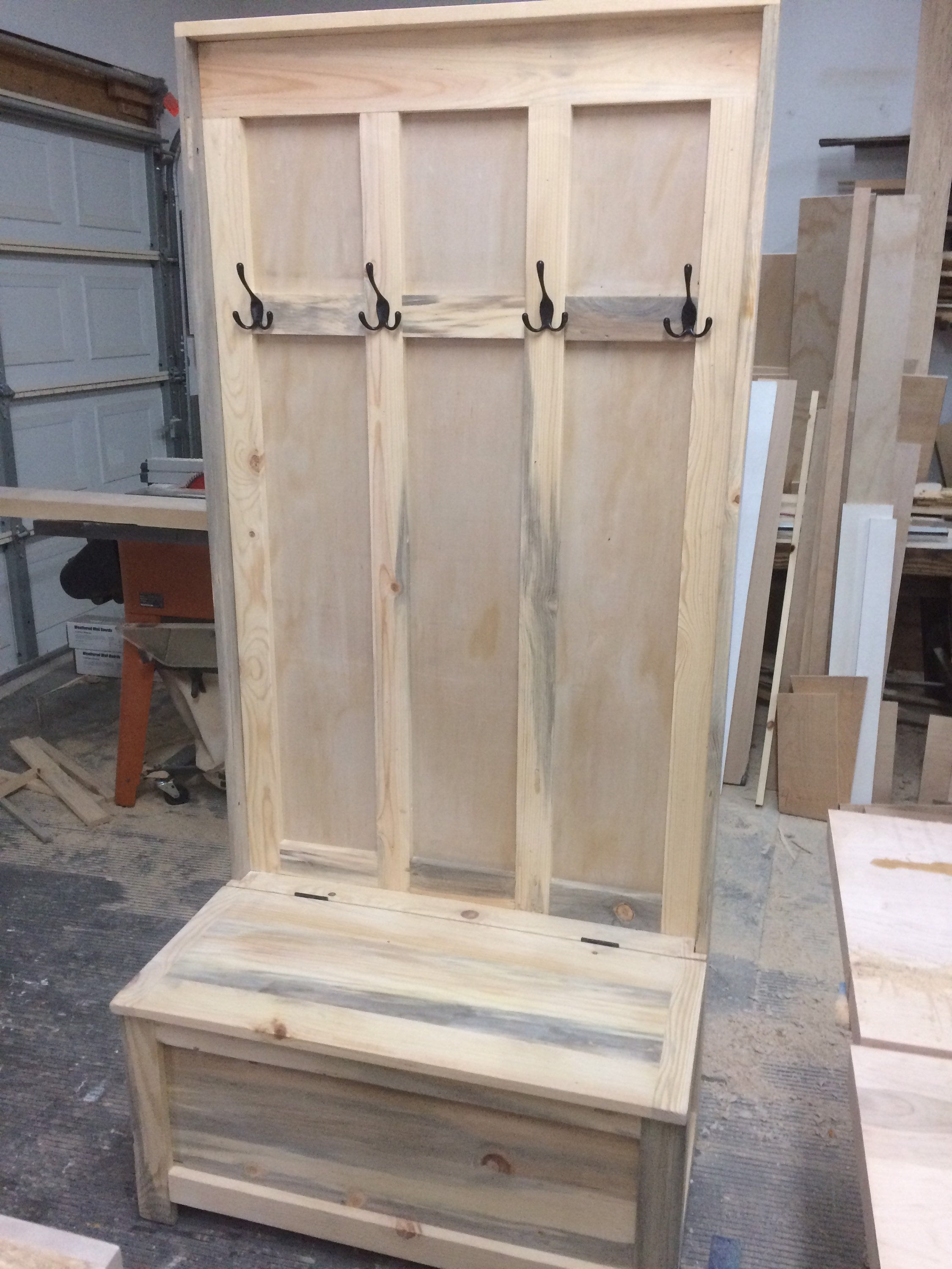 Blue Stain Hall Tree - Etsy