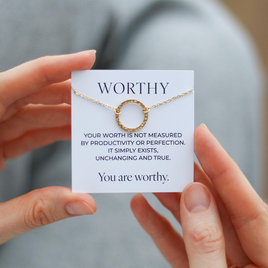 Worthy Gift - Self Esteem Jewelry - Breakup Support - Etsy