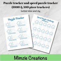 Printable Jigsaw Puzzle Log / Single-puzzle Tracker - A4/letter Digital ...