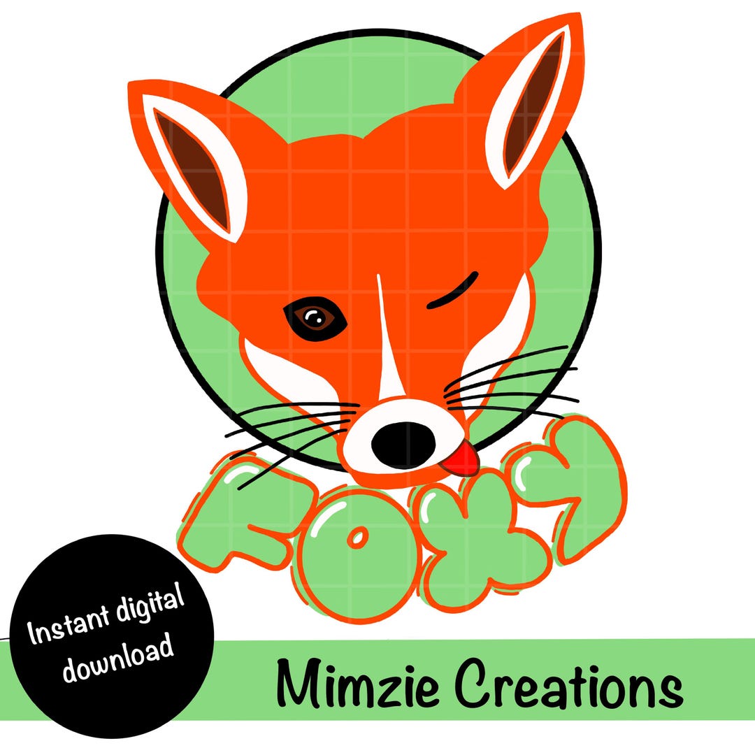 Foxy Fox SVG and PNG Design, Svg File for Cricut & Silhouette, Digital ...