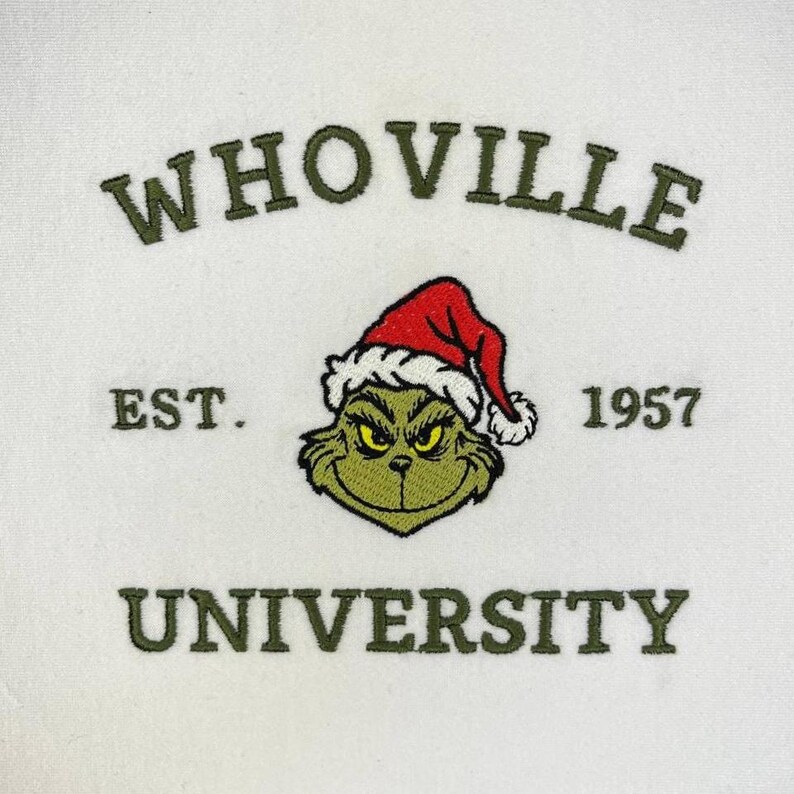 Whoville University Embroidery Design, Christmas Embroidery Machine ...