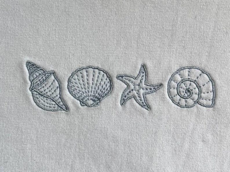 Sea Shells Embroidery Design, Mini Sea Shells Embroidery Machine File ...