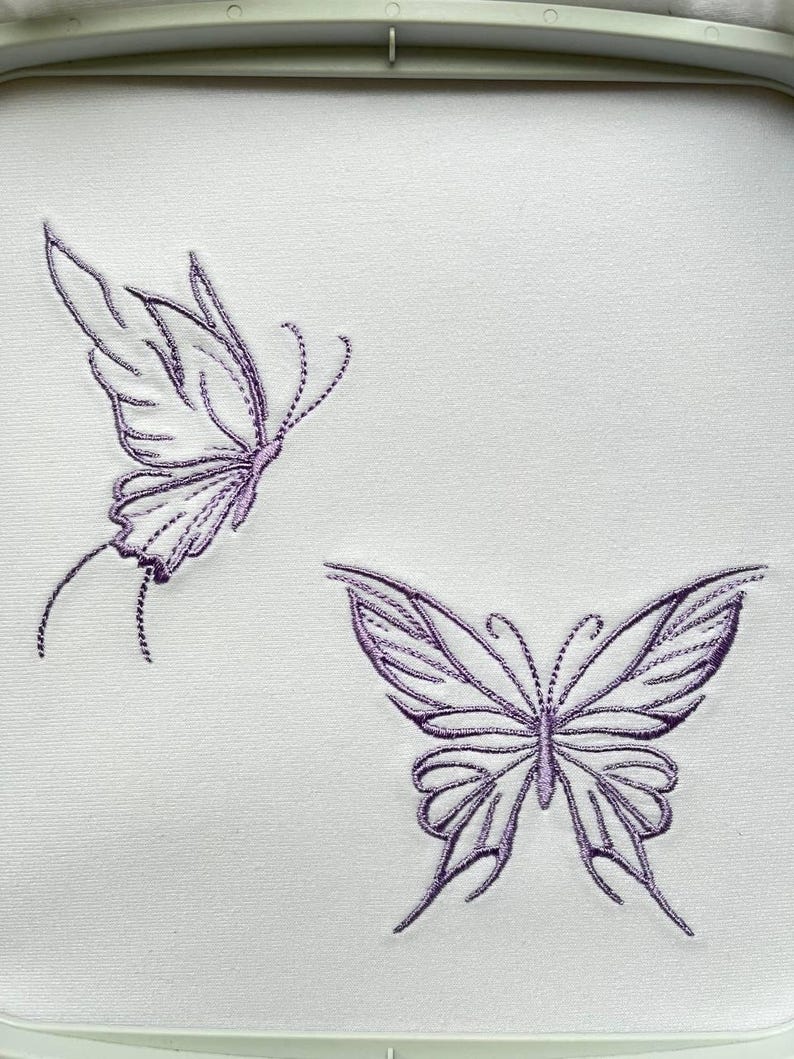 Butterfly Embroidery Design, Colorful Butterfly Machine Embroidery ...