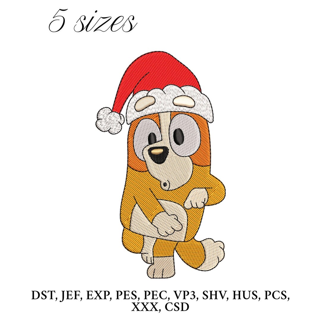 Bingo Santa Hat Embroidery Design, Bingo Christmas Embroidery Machine ...