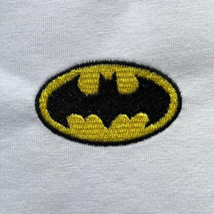 Superhero Logo Embroidery Design, Bat Embroidery Machine File, Man ...