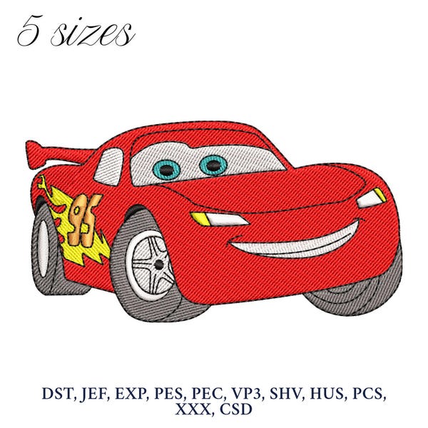 Lightning Mcqueen Applique - Etsy