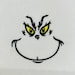 Grinch Face Embroidery Design, Christmas Embroidery Machine File ...