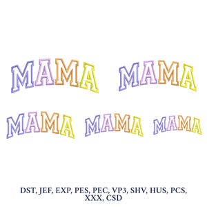 MAMA Applique Embroidery Design, Mother's Day Gifts Embroidery Machine ...