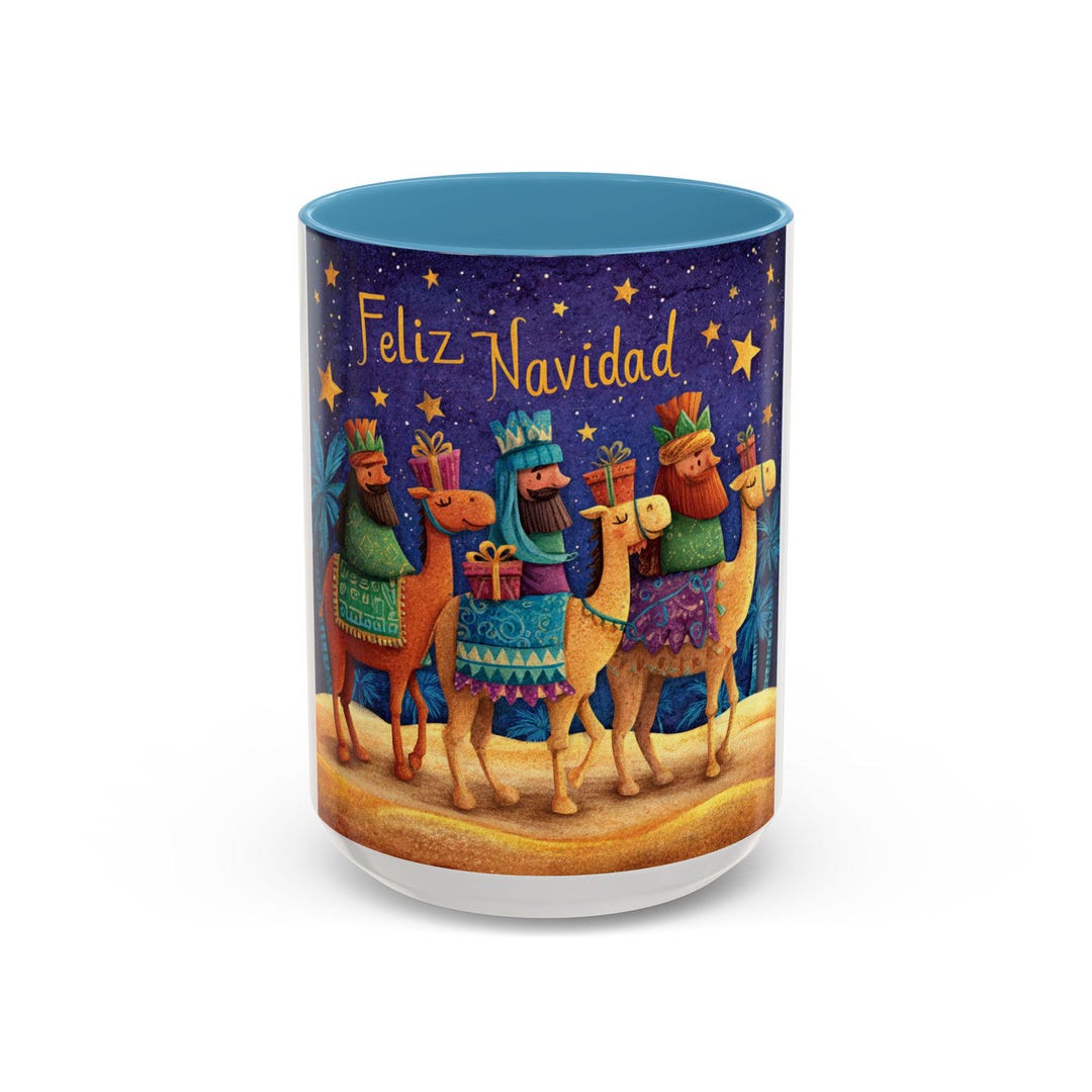 Feliz Navidad Three Kings Coffee Mug, Reyes Magos Puerto Rican ...