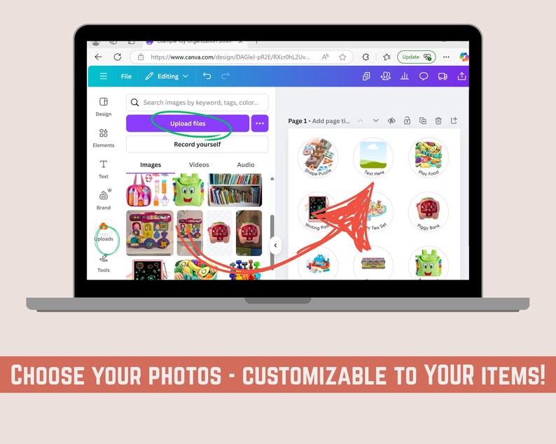 2 Inch Round Editable Sticker | Customizable Stickers | Avery Organization Labels | Editable ...