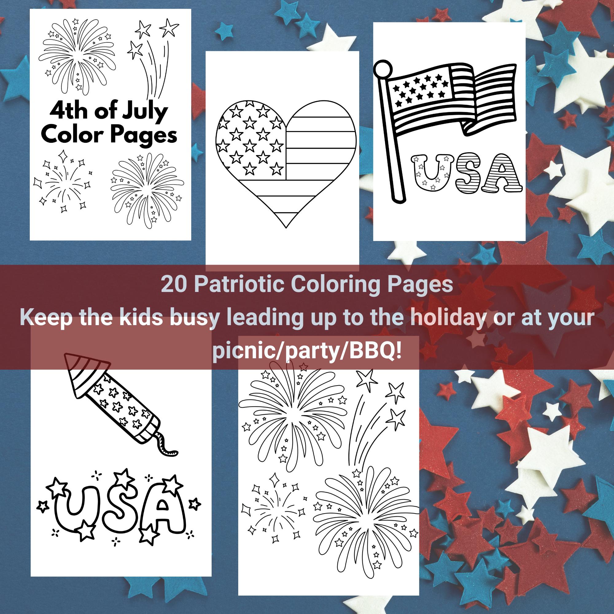 4th of July Activity Pack Printable | Independence Day Fun Pack | Kids ...
