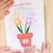 Mothers Day Printable Handprint Flower Craft, DIY Keepsake Kid Activity ...