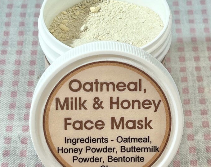 Oatmeal, Milk and Honey Face Mask, Clay Face Mask, Skin Cleansing Mask ...