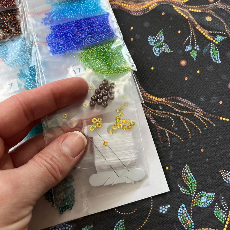 Bead Embroidery Kit - Tree of Life, DIY Beaded Tree, World Tree ...