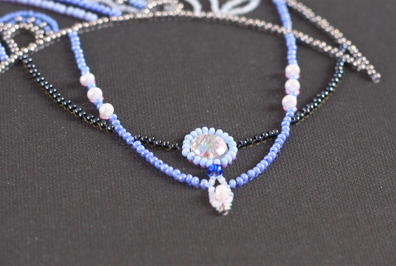 Bead Embroidery Kit - Moon Pattern, Moon Embroidery, DIY Beaded ...