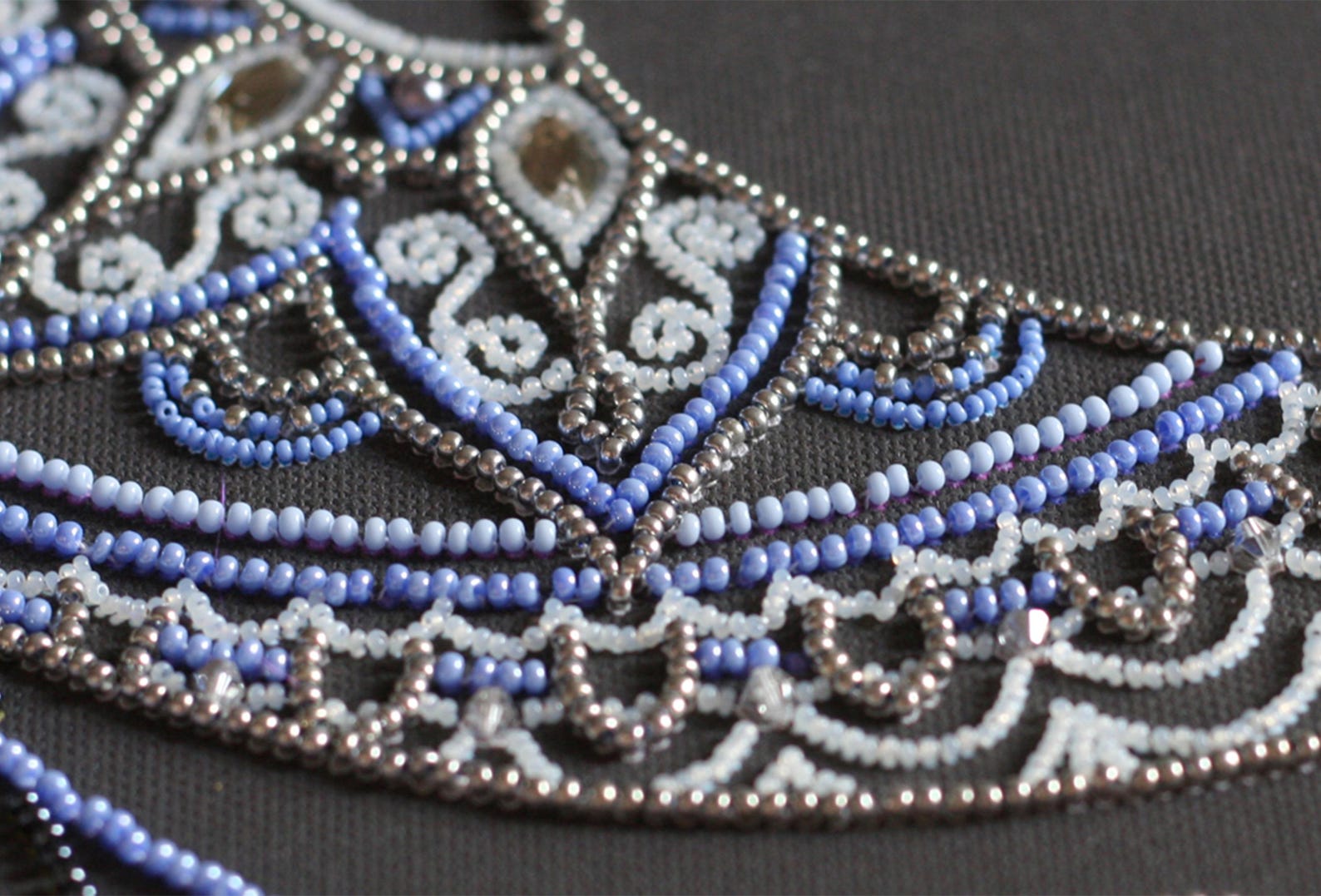 Bead Embroidery Kit - Moon Pattern, Moon Embroidery, DIY Beaded ...
