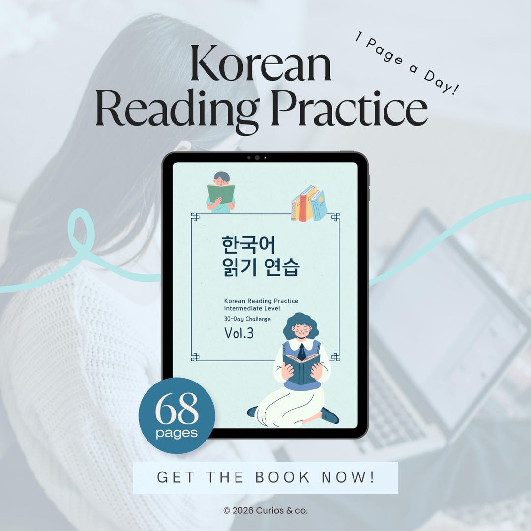 Korean Reading Practice Vol 3: 30-day Challenge for Intermediate ...
