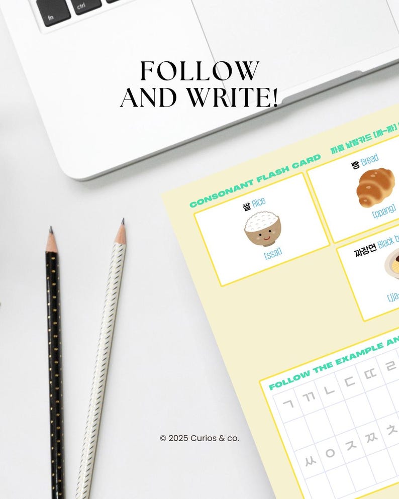 My First Korean Alphabet Flashcards for Korean Beginners Learners ...