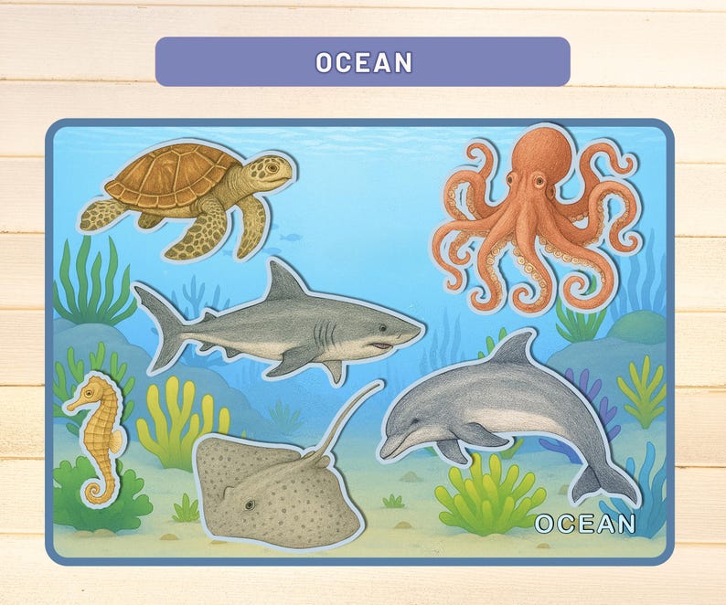 Animal Habitat Match up Game, Learn Animals and Their Homes, Printable ...
