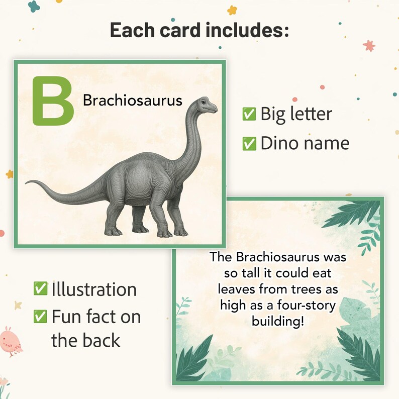 Dinosaur Alphabet Cards, Letter Tracing Worksheet, Toddler Preschool ...