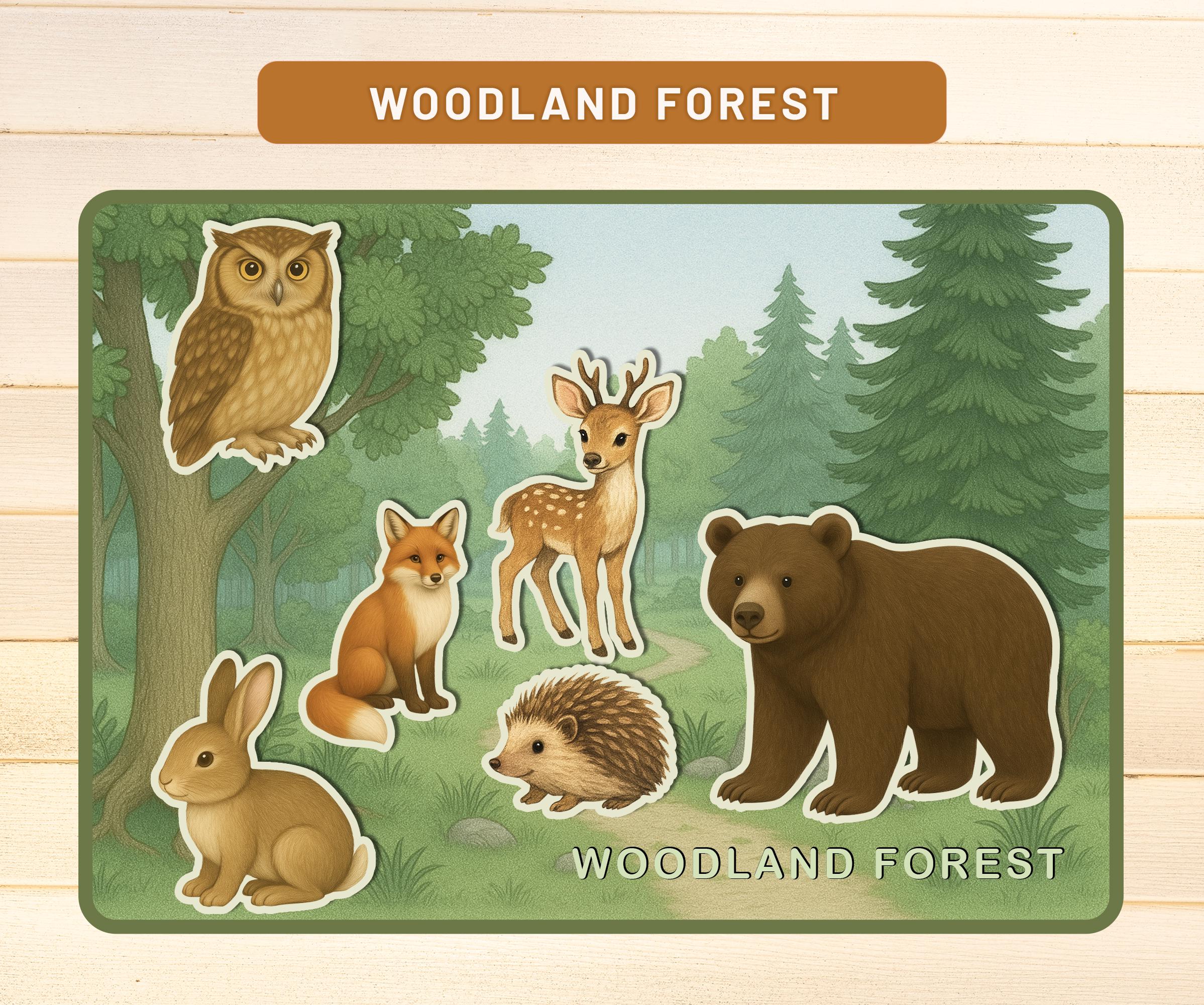Animal Habitat Match up Game, Learn Animals and Their Homes, Printable ...