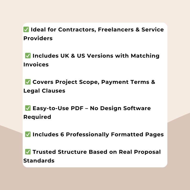 Editable Construction Proposal Template, Customizable Contractor Form ...