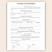 Editable Last Will and Testament Template, Printable One Page Will Form ...