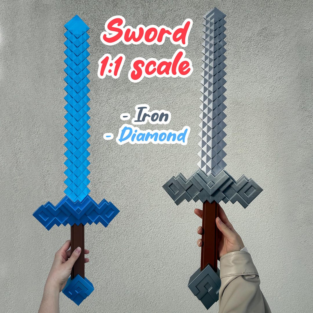 1:1 Pixel Sword - Cosplay - Display&cosplay - Etsy