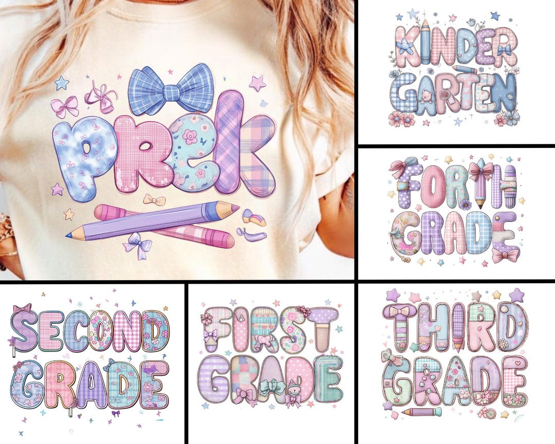 Preppy Back to School Svg Bundle, Teacher Coquette First Day of School ...