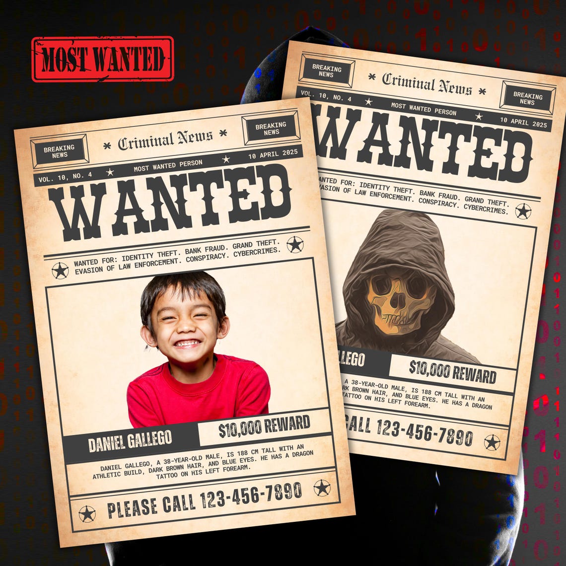 Wanted Sign Posters Canva Template, Outlaw Wild West Party Decor ...