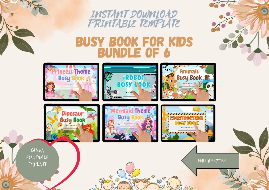 Educational Busy Book Bundle for Toddlers & Kids - Etsy