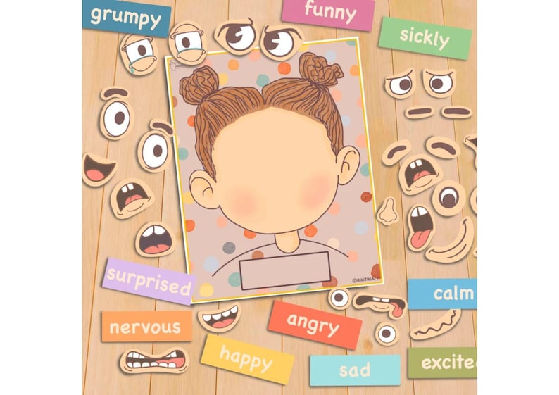 Emotions Activity for Kids - Etsy