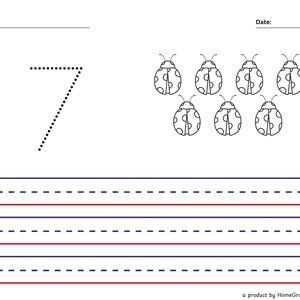 Number Tracing Worksheets | Printable PDF for Kids | Numbers 1-10 ...