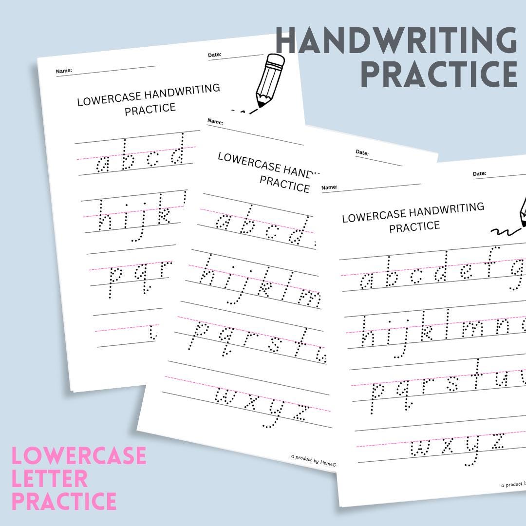 Alphabet Tracing Worksheet | Printable PDF for Kids | Lowercase ...