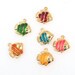 Clownfish Pendant 18K Gold Plated Marine Life Fashion Enamel Clownfish ...