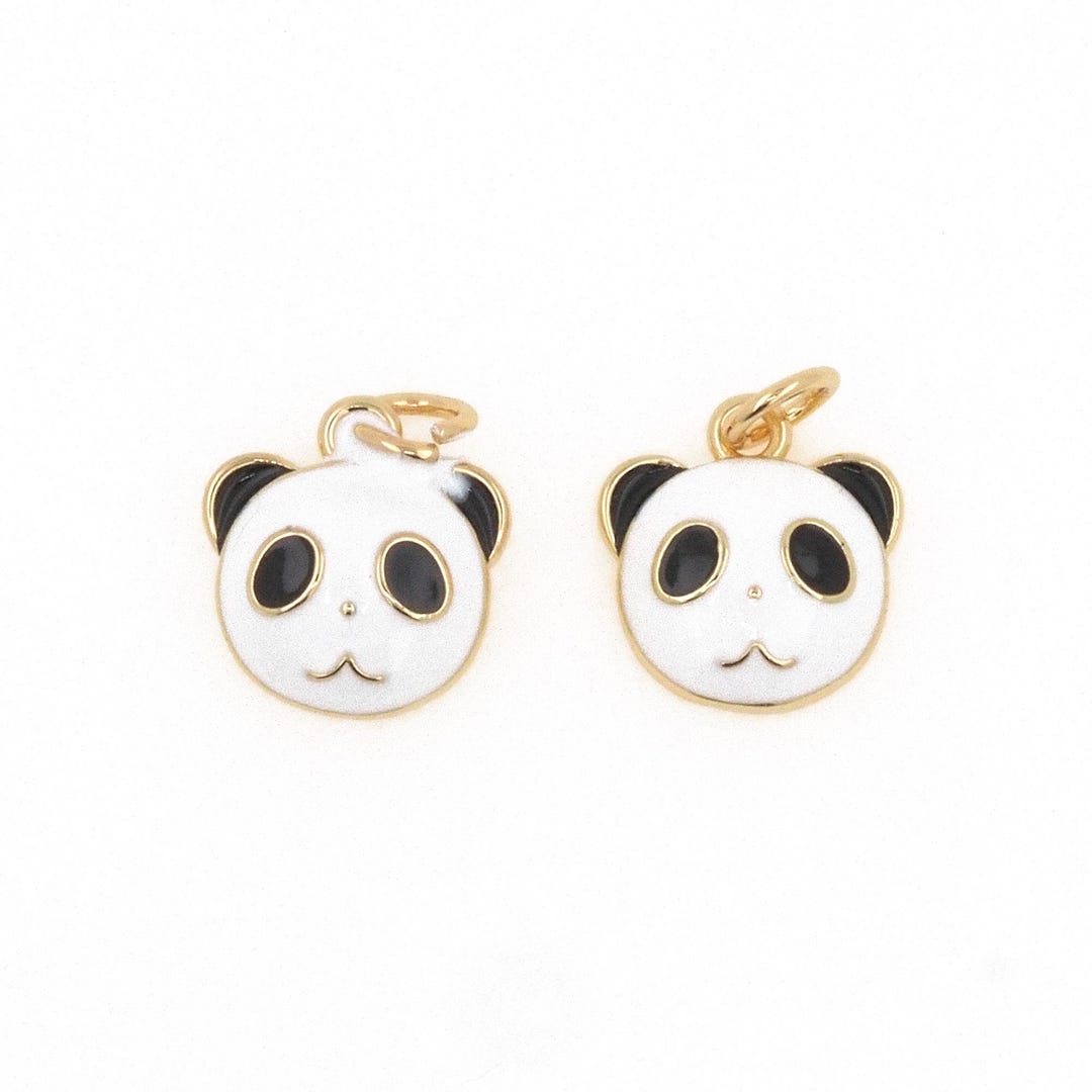 Panda Pendant 18K Gold Plated Panda Pendant Fashionable Enamel Animal ...