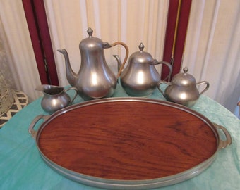 Pewter tea set | Etsy