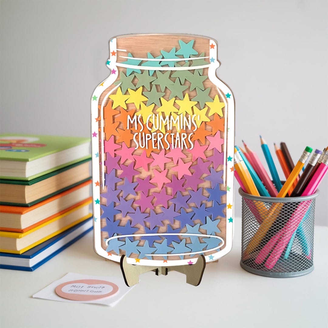 Magnetic Reward Jar With Tokens, Reward System for Kids Behavior ...