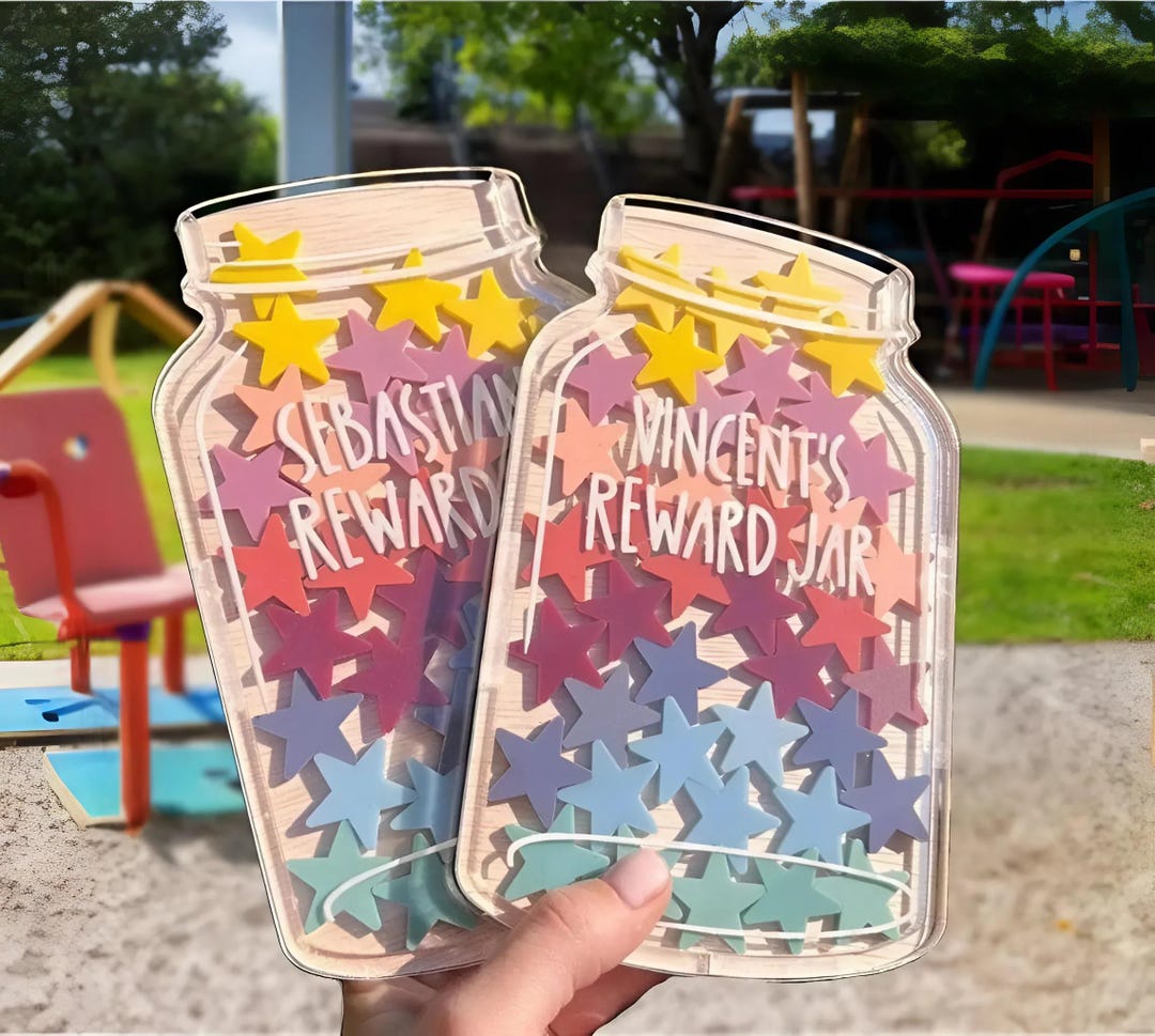 Magnetic Reward Jar With Tokens, Reward System for Kids Behavior ...