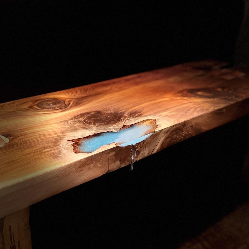 Cedar Epoxy Table - Etsy
