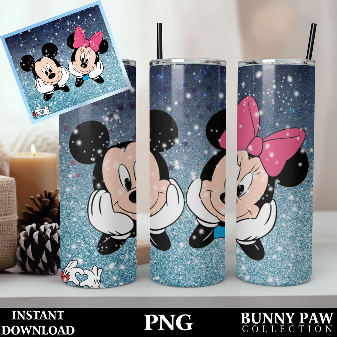 Mickey Mouse and Minnie Mouse 20oz Skinny Tumbler, Mickey Mouse ...