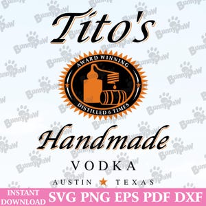 Tito's Vodka Svg | Custom Titos Label | Tito's Vodka Vector | Cricut ...