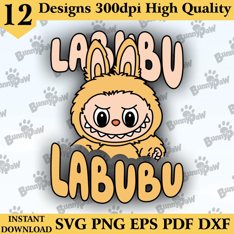 Paquete SVG de Labubu, PNG de Labubu, Clipart de Labubu, Vector de ...
