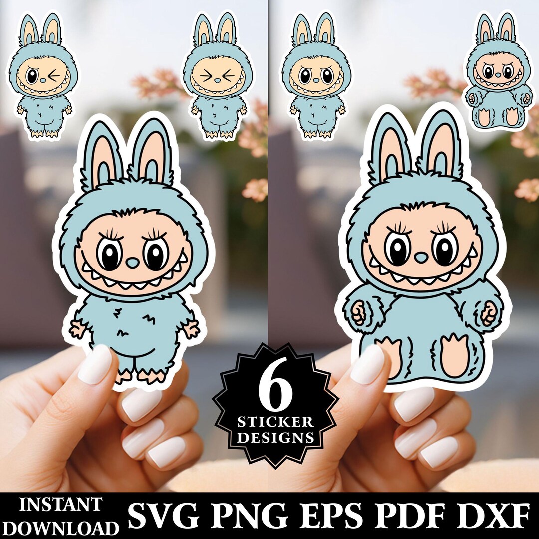 Buy Labubu Sticker Bundle SVG, Labubu Png, Labubu Sticker Png Bundle ...