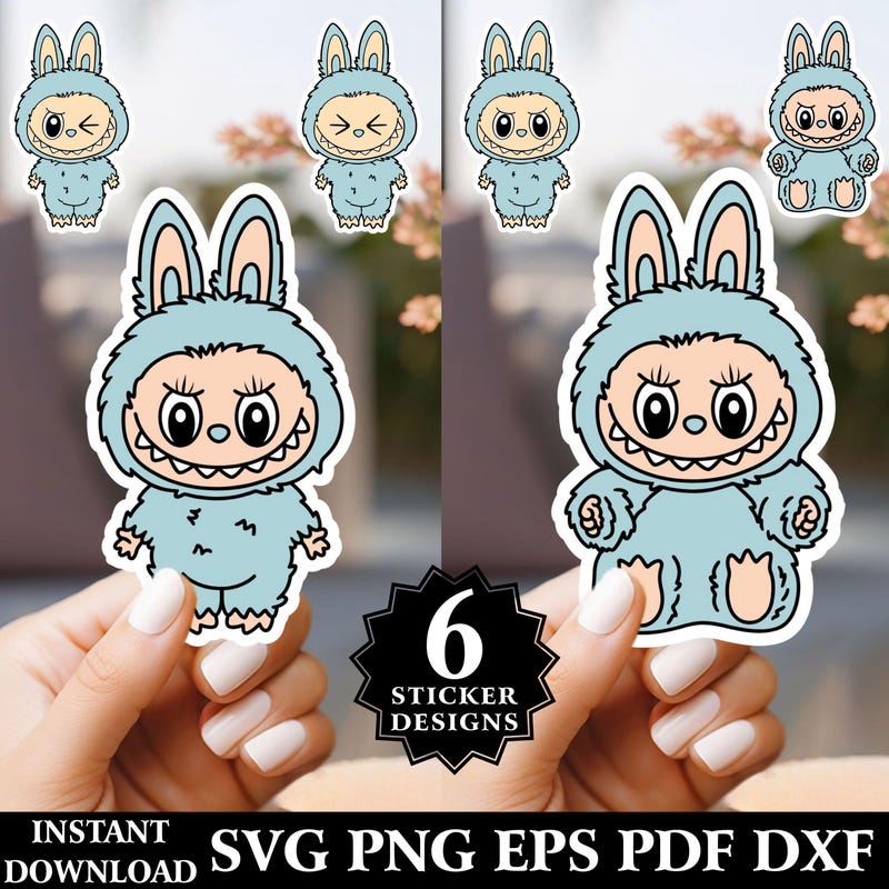 Labubu sticker - Etsy México