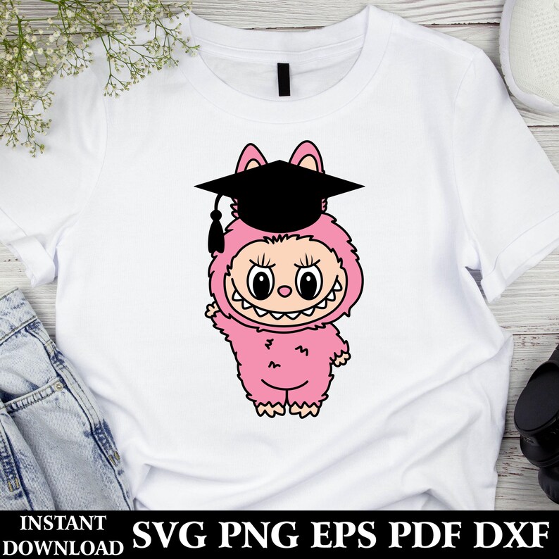 Senior 2026 Svg, Labubu Svg, Labubu PNG Images, Graduation Cap Svg ...