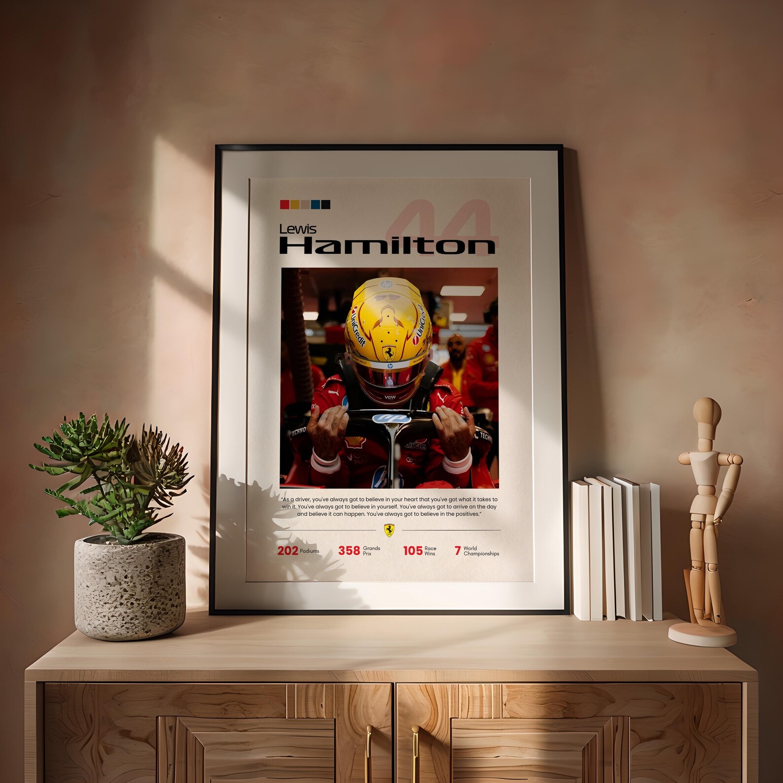 Lewis Hamilton F1 Poster Retro Aesthetic Digital Art Formula 1 Wall Art ...
